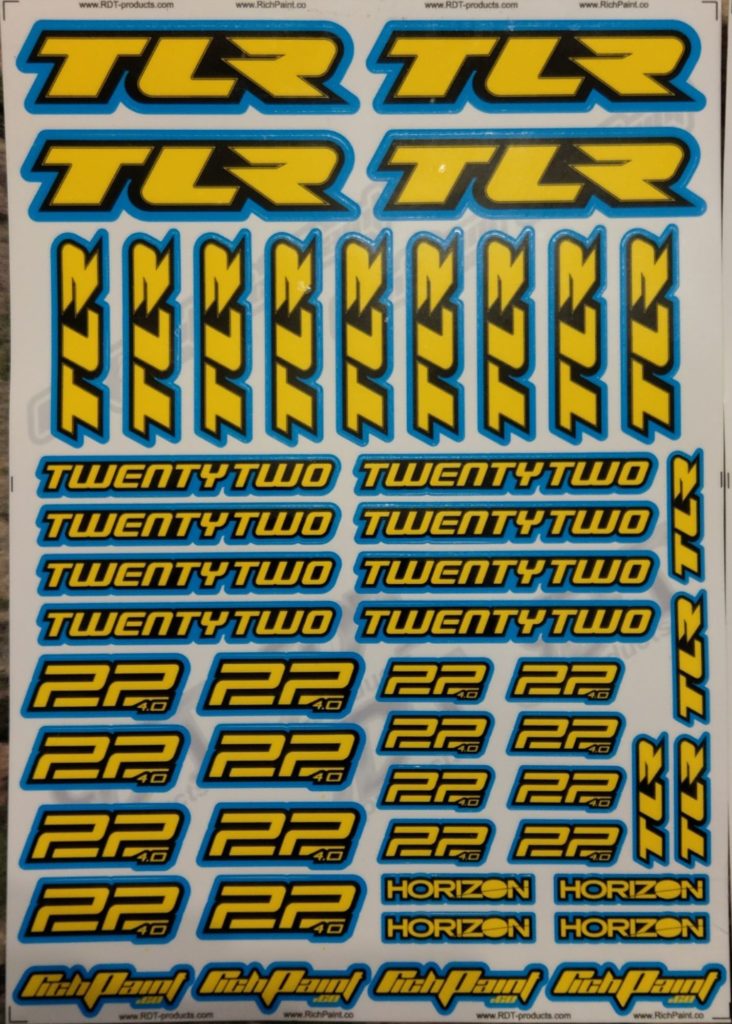 Car/Sponsor Sheets – RDT Products